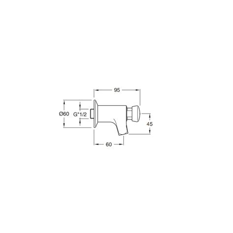 15 Seconds Wall Mounted Timed Tap In Brass Silfra Criqk23551