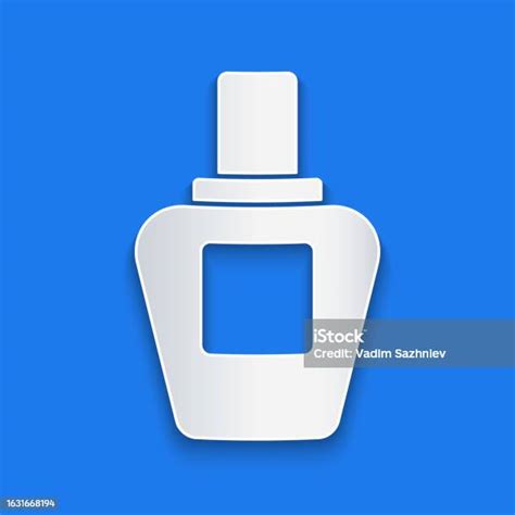 紙カット青い背景に分離香水アイコン紙のアートスタイルベクトル 3dのベクターアート素材や画像を多数ご用意 3d しぶき アイコン