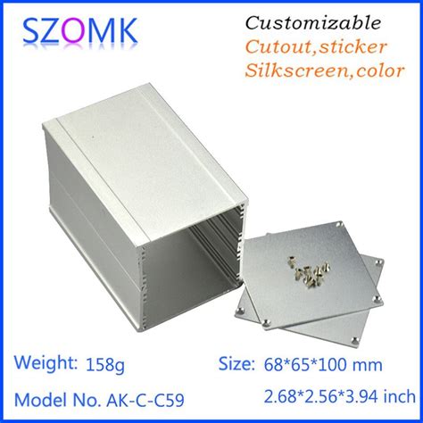 One Piece 6865100mm Diy Pcb Aluminum Project Box Case Aluminum Box
