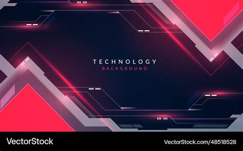 Cyberpunk Technology Interface Royalty Free Vector Image