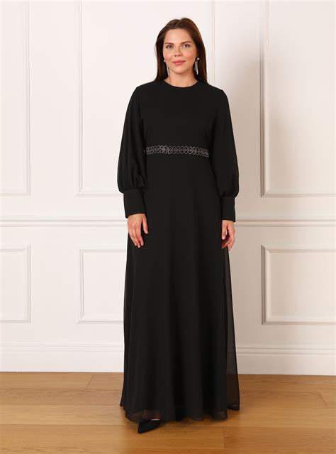 Black Plus Size Evening Dress