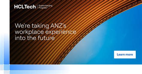 Hcltech On Linkedin Anz Selects Hcltech To Advance Workplace Experience Hcltech