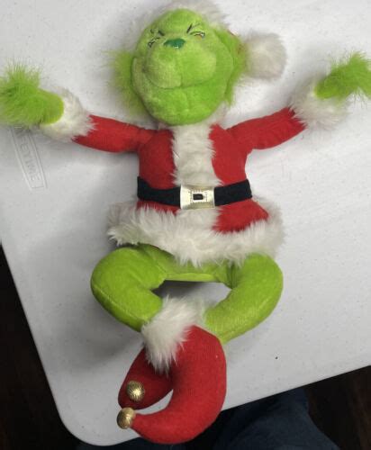 Mr Grinch Doll Plush Singing Dr Seuss Beverly Hills Teddy Bear Co 2000 Vintage 4576594410