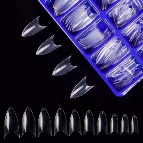 Tips 500 Pzs Uñas Postizas Cristal Natural Lanza Coreano MercadoLibre