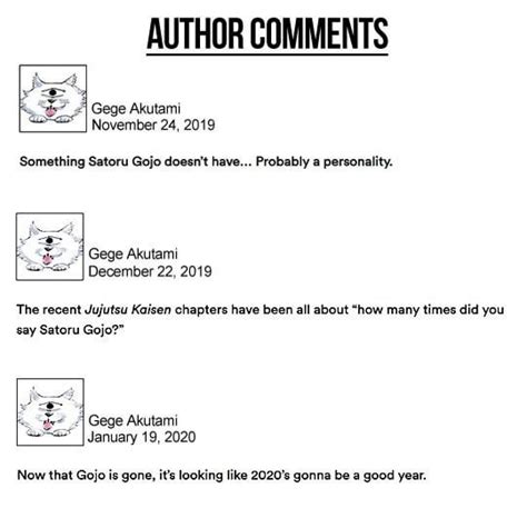 Gege Hates So Much Much Cause Gojo Reminds Akutami Sensei How Fucking