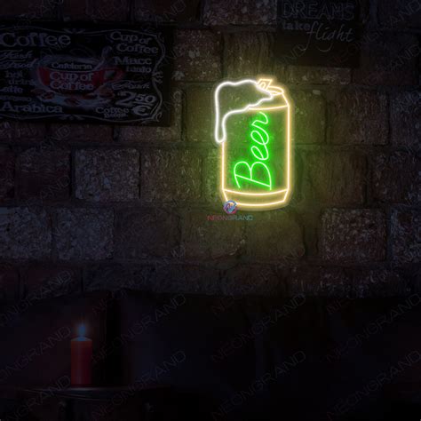 Beer Can Neon Sign Alcohol Drink Led Light Neongrand
