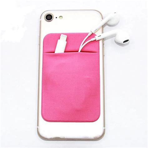 Elastic Lycra Adhesive Cell Phone Wallet Case Credit Id Card Holder