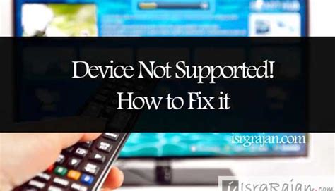 Troubleshooting USB TV Not Supported Device Or Media Issue
