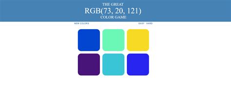 Github Williamforbesjrcolor Picker Game Color Game Using Js Random Number Generation
