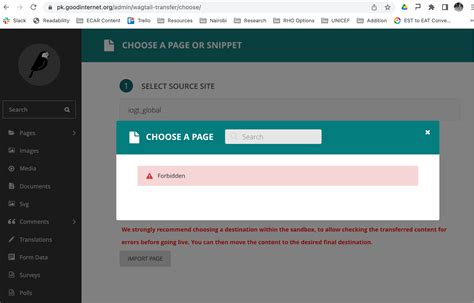 content import tool is down · issue 1447 · unicef iogt · github