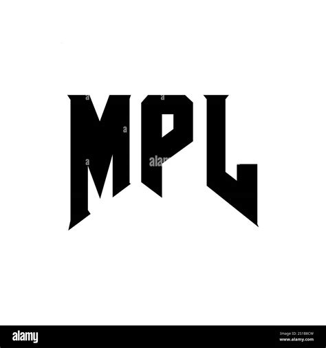 MPL Letter Logo Design For Technology Company MPL Logo Design Black