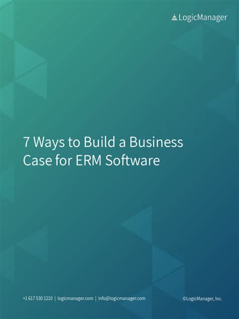 7 Ways To Build A Business Case For Erm Software Pdf Internal Audit