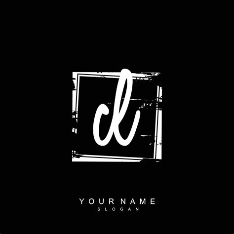 Initial Cl Monogram With Grunge Template Design 21751292 Vector Art At Vecteezy