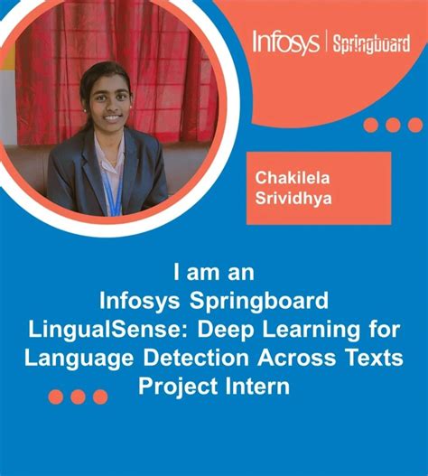 Srividhya Chakilela On Linkedin Infosysspringboard