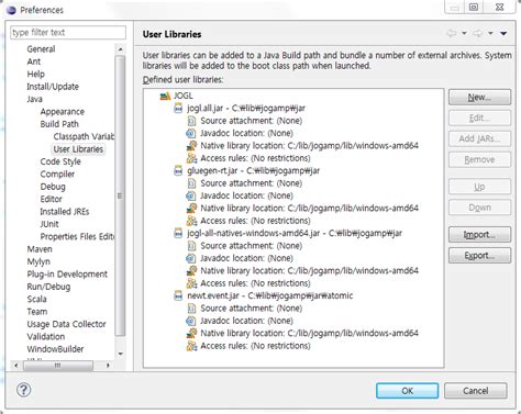 Eclipse Jogl Setting