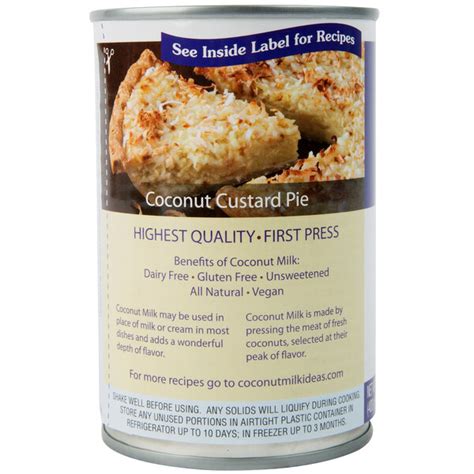Andre Prost Unsweetened Coconut Milk 12case 135 Oz Cans