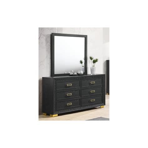 Crown Mark Pepe B9290 11x1 B9290 1x1 Contemporary Glam Dresser And Mirror Set Royal Furniture