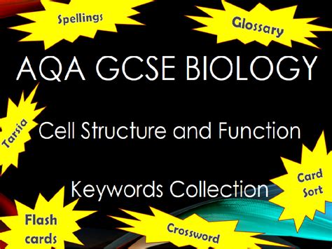 Aqa Gcse Biology B1 Cell Structure And Transport Keyword Collection Teaching Resources