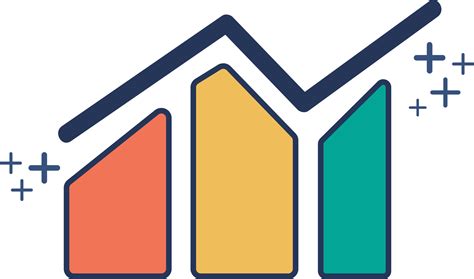 Report Graph Icon Illustration Glyph Style Design With Color And Plus