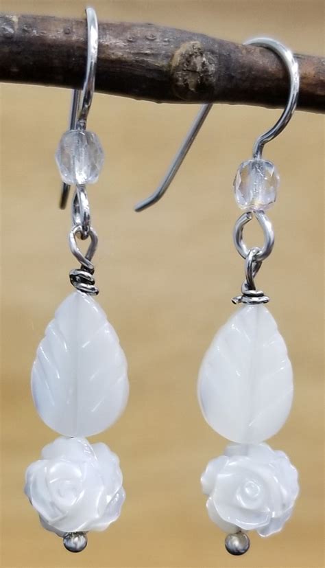 Mother Of Pearl Shell Earrings