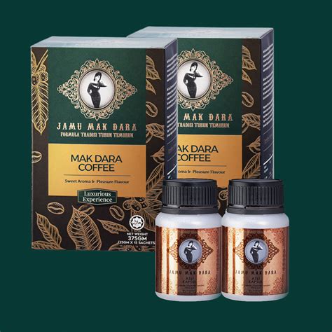 2 Botol Jamu And 2 Kotak Kopi Mak Dara Combo Set Jamumakdara