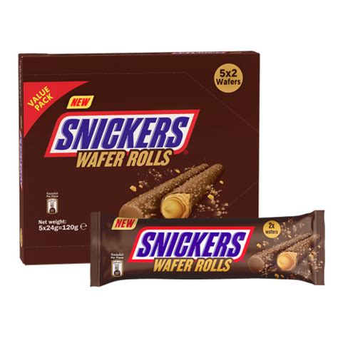 Buy Snickers Wafer Roll 5 X 24 G توصيل
