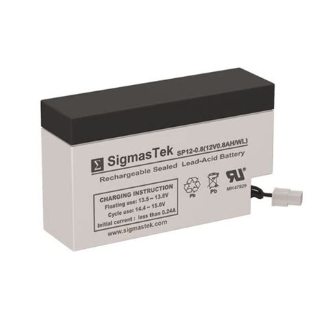 Sigmastek Sp12 08 Wl Sla Agm Battery Replacement For Kung Long Wp07