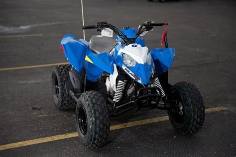 2013 Polaris Outlaw 90 Boardwalk Blue And White For Sale Atv
