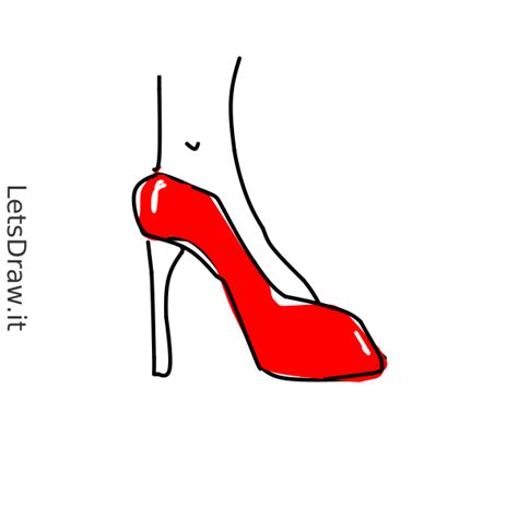 How To Draw Women Shoes Hjx Eu Bc Png Letsdrawit