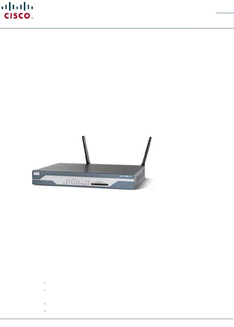 Cisco 1812 Handleiding 14 Paginas