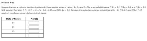 Solved Problem 4 23 Suppose That You Are Given A Decision Chegg