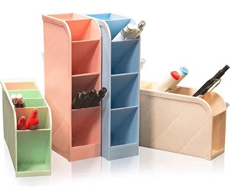 Blue And Mint Green Plastic Acrylic Pen Holder At Rs 35 In Ahmedabad Id