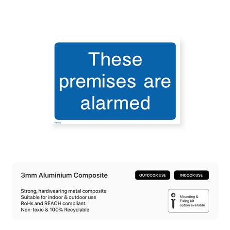 These Premises Are Alarmed Sign Safety Signs And Stickers