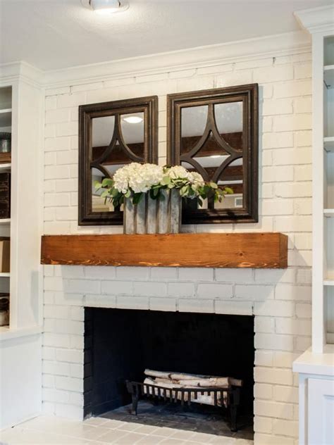 Design Decorate White Brick Fireplace Brick Fireplace Makeover