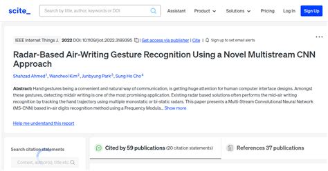 Radar Based Air Writing Gesture Recognition Using A Novel Multistream Cnn Approach
