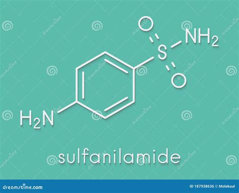 Sulfanilamide Sulphanilamide Sulfonamide Antiobiotic Molecule One Of