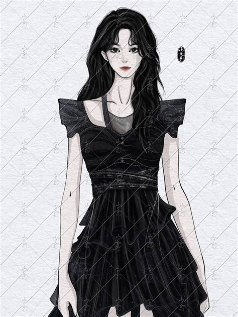 鹤归 新中式情侣服装设计效果图laning小兰花 站酷zcool
