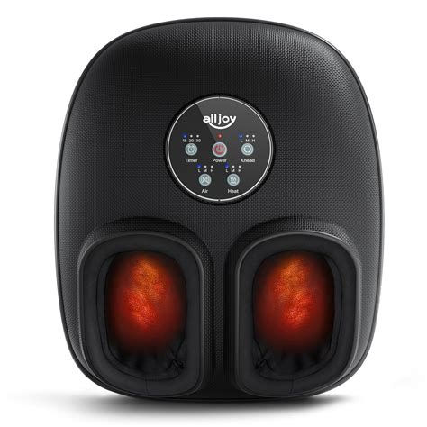 Alljoy Electric Foot Massager Shiatsu With Heat For Muscles And Plantar Fasciitis Up To Size 12
