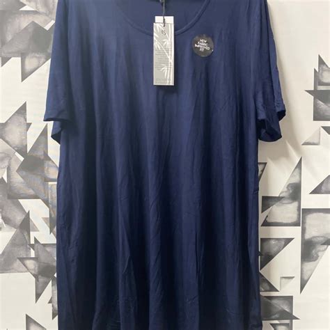 Taking Shape Womens Size L Navy Blue Long Tee Shirt New