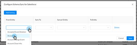 Using Schema Sync Syncari