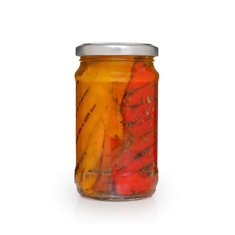 Izgara Kırmızı Ve Sarı Biber Yağda Sardes