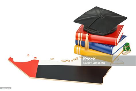 아랍 에미리트 개념 3d 렌더링에 고립 된 흰색 배경에서 교육 3차원 형태에 대한 스톡 사진 및 기타 이미지 3차원 형태 개념 개념과 주제 Istock