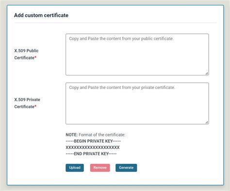 Custom Certificate