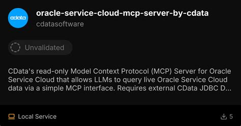 Oracle Service Cloud Mcp Server By C Lobehub
