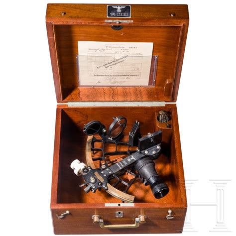 A Cased Kriegsmarine Sextant C Plath Hamburg Auction