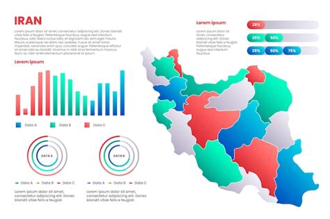 Free Vector Iran Map Infographics