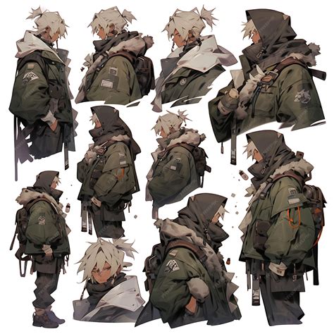Premium Photo Character Anime Concept Average Height Male With A