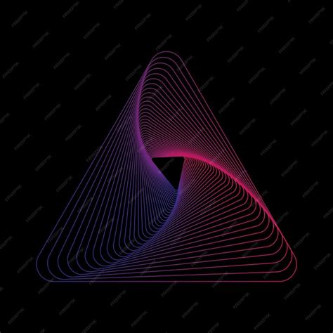 Premium Vector Vector Logo Of Pink And Blue Geometric Wireframe