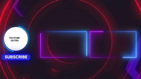 Youtube Outro Template Postermywall