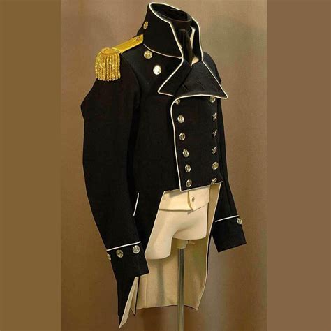 Mens Black Wool Hussar Jacket British Napoleonic Uniform Reproduction